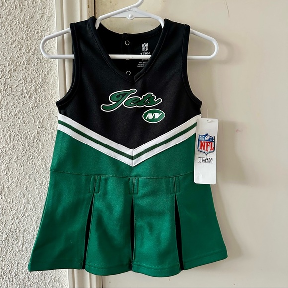 NFL | Dresses | Nfl Kids Ny Jets Dress In Black And Green | Poshmark